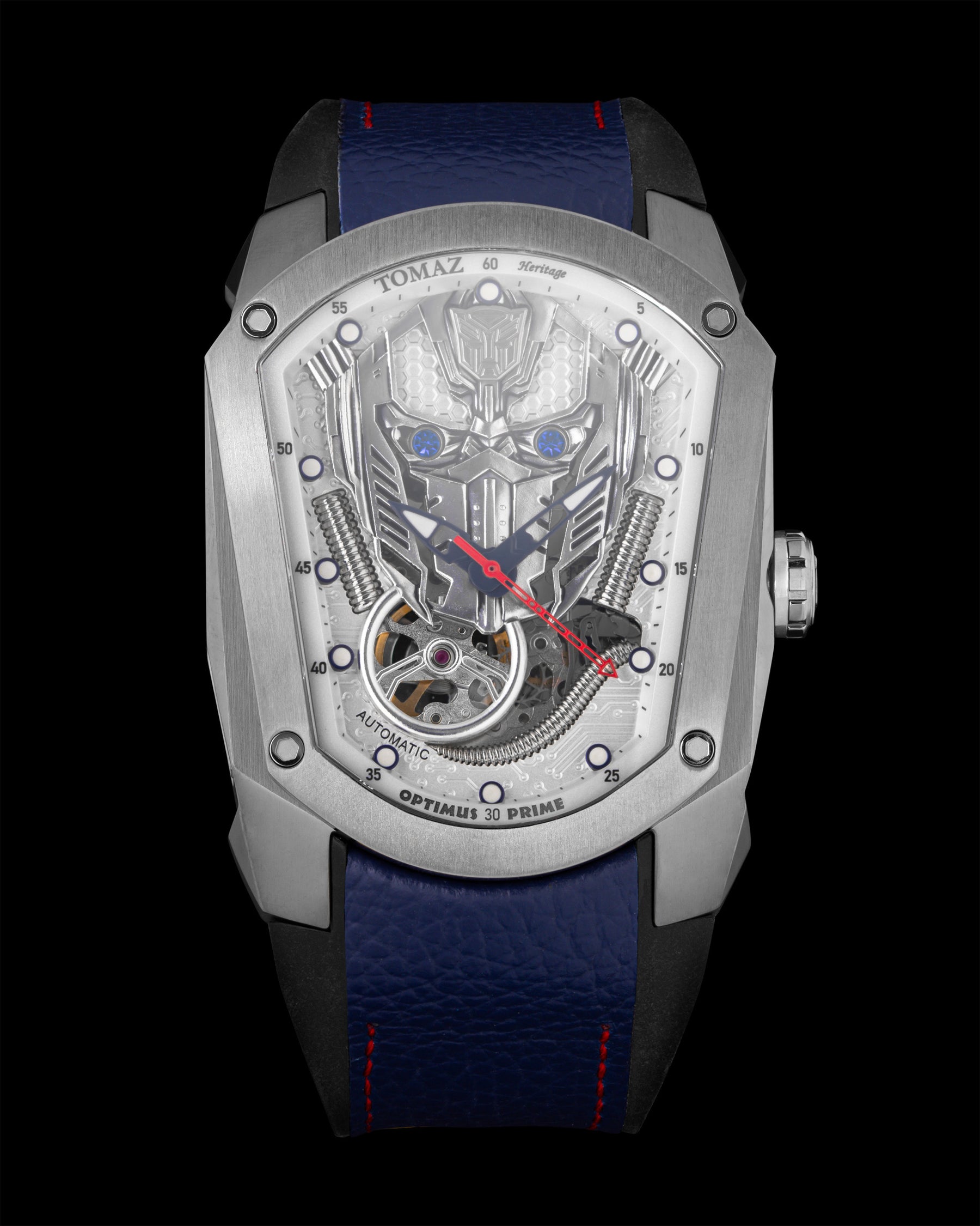 Transformer Optimus Prime TW028-FD1 (Silver/White) with Lychee Rubber