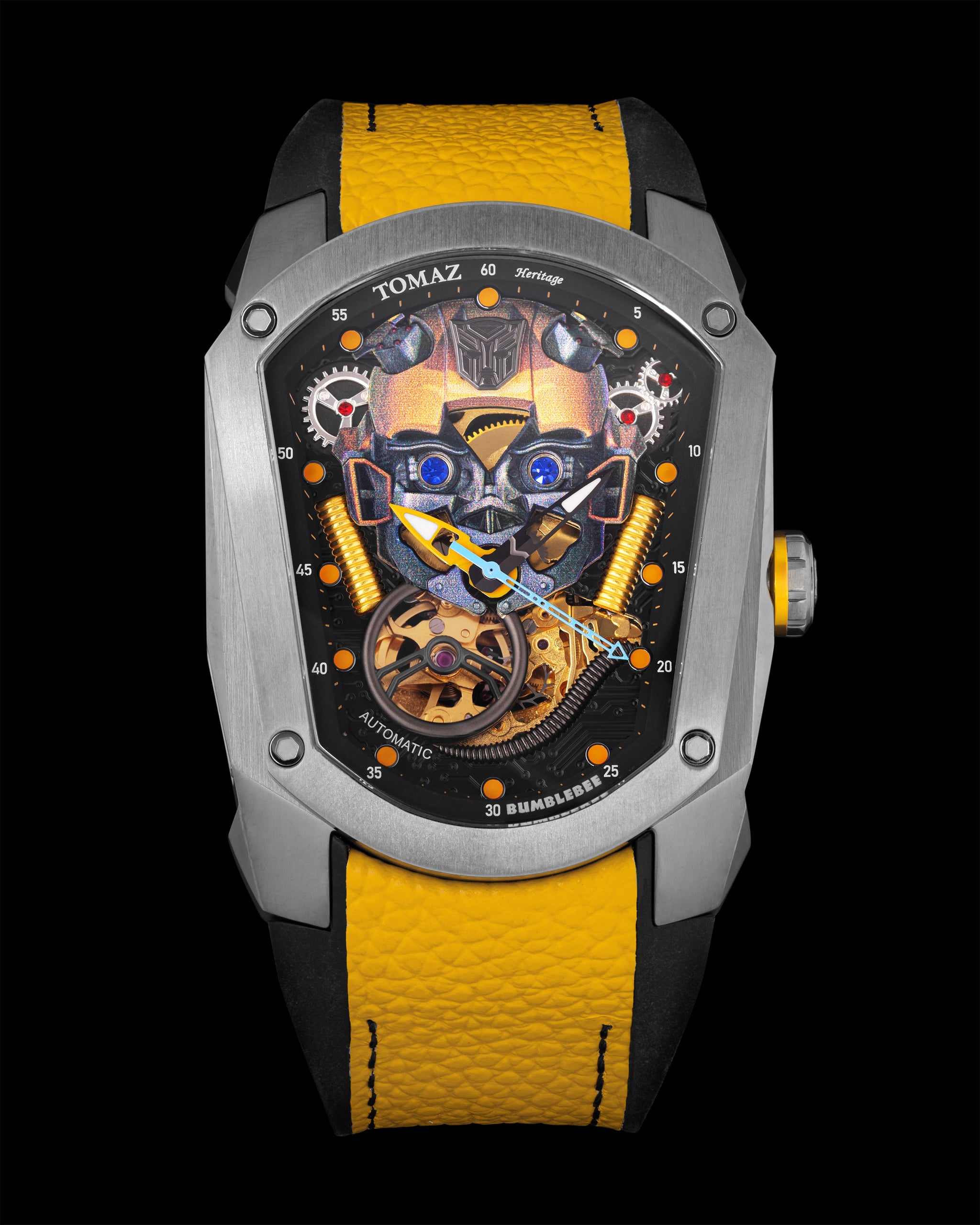Transformer Bumblebee TW028-GD1 (Black/Yellow) with Yellow Rubber Stra